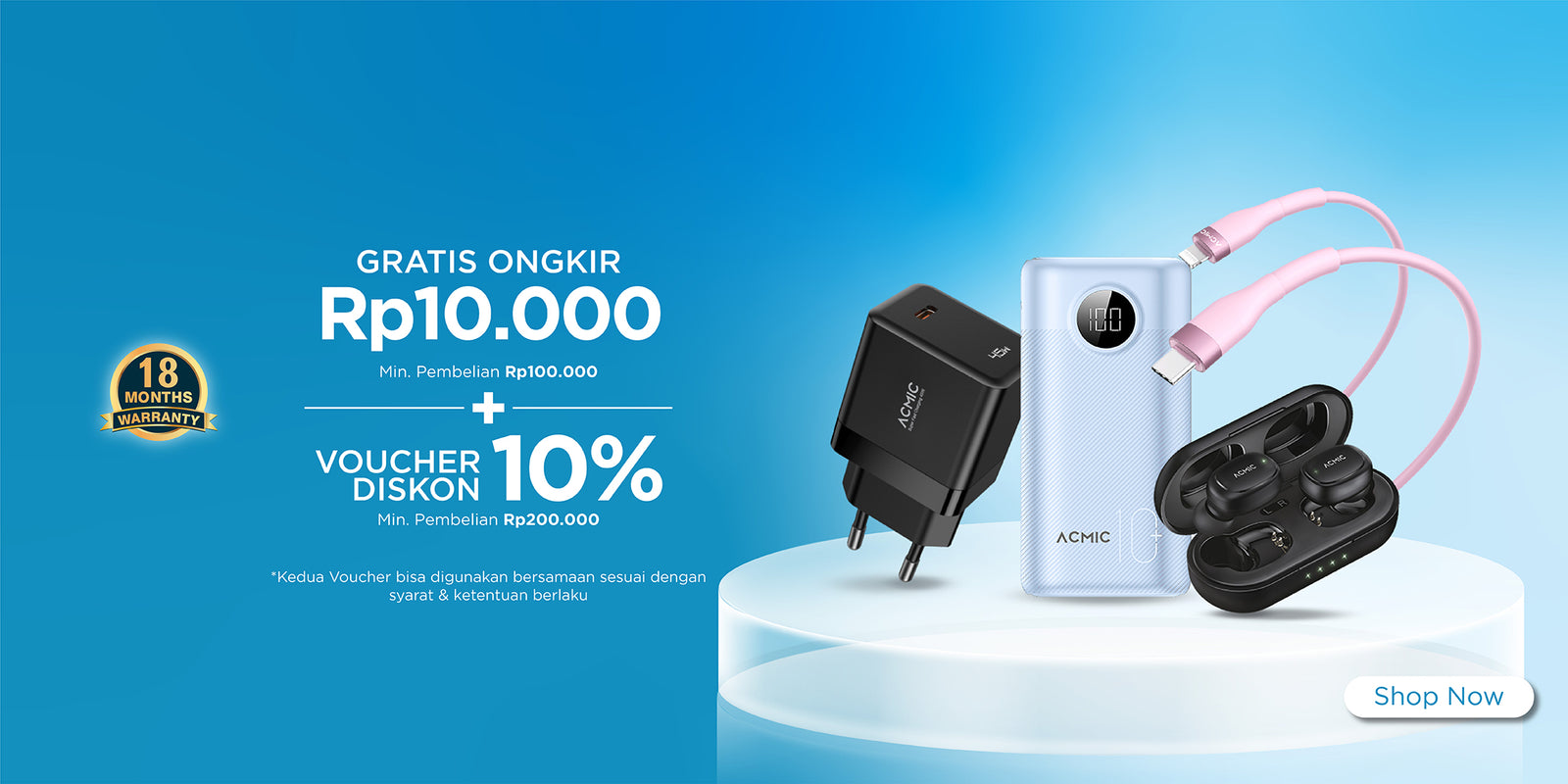 ACMIC - Aksesoris Elektronik - Powerbank - Charger - Headset