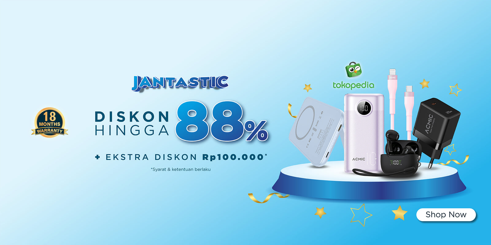 ACMIC - Aksesoris Elektronik - Powerbank - Charger - Headset