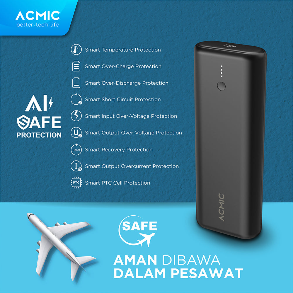 ACMIC MINIMAX 20000mAh Powerbank Mini 22.5W Fast Charging Type C