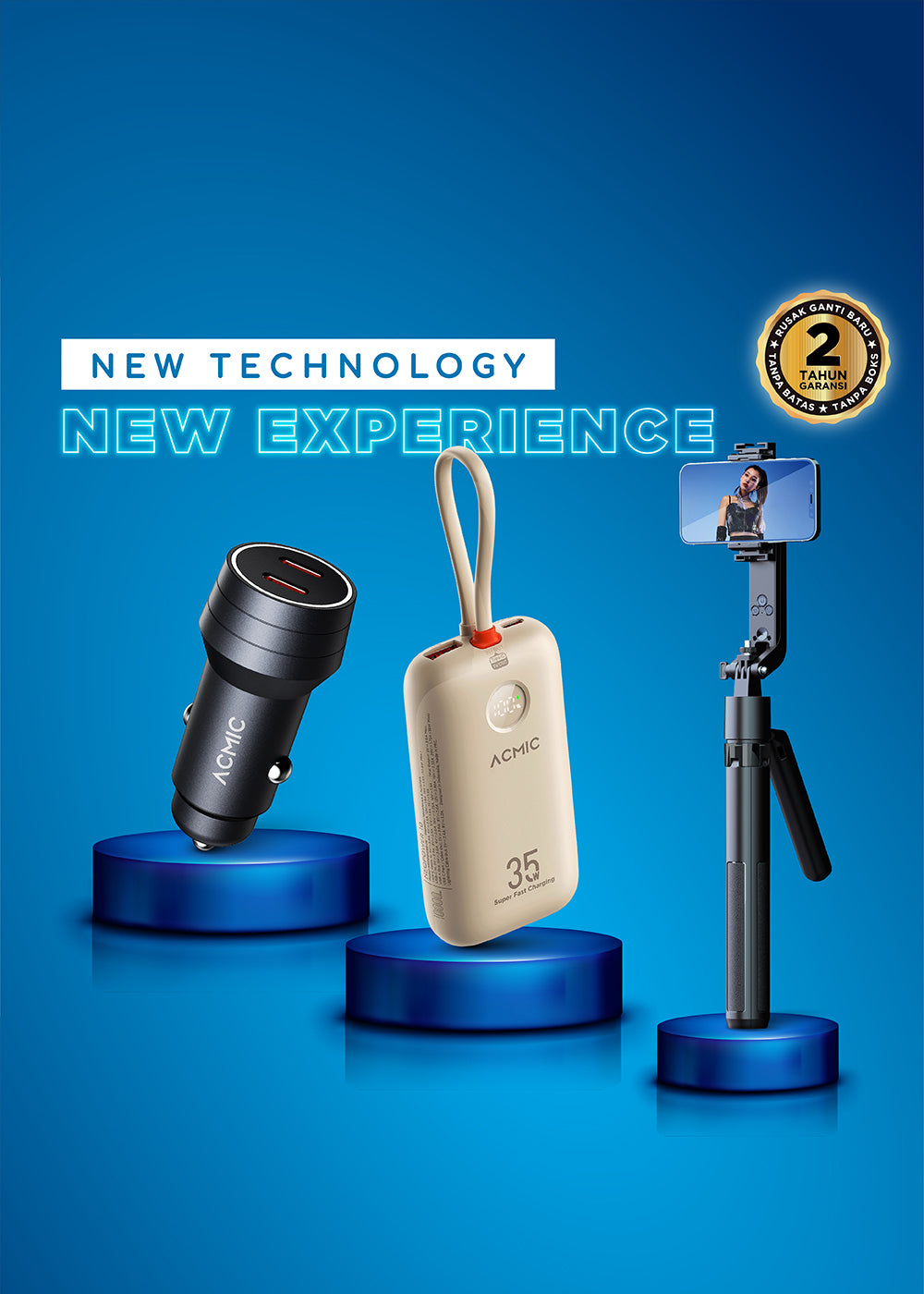 ACMIC - Aksesoris Elektronik - Powerbank - Charger - Headset