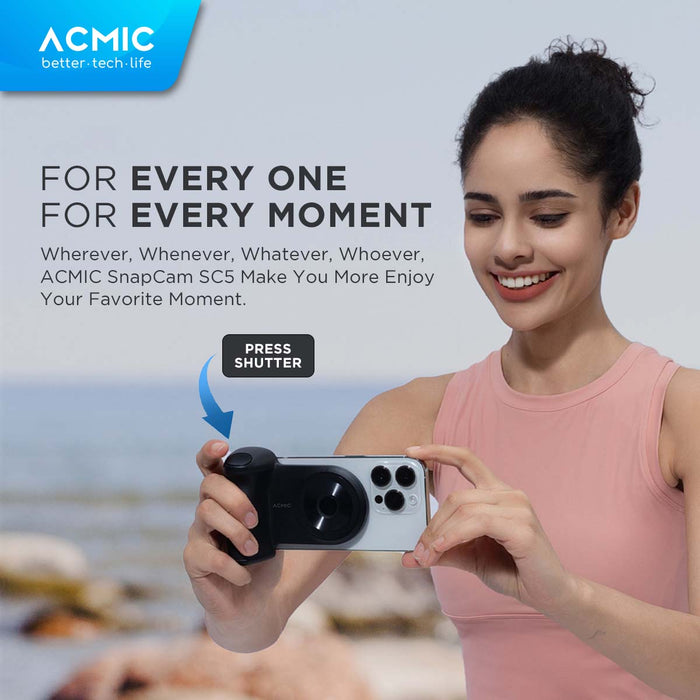 ACMIC SNAPCAM SC5 Magnetic Camera Grip + Powerbank Wireless with USB T