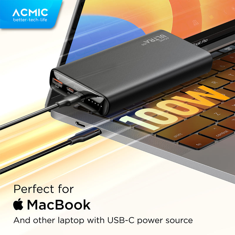 ACMIC ULTRA 100W USB-C Super Fast Charging PowerBank Laptop MacBook