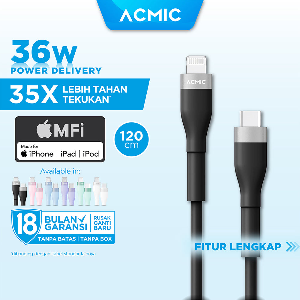 ACMIC UNILINE Apple MFi Cable Original Kabel Data Fast Charging iPhone