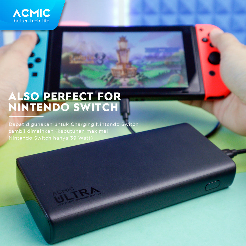 ACMIC ULTRA 20000mAh Powerbank 100W Type C Super Fast Charging Laptop