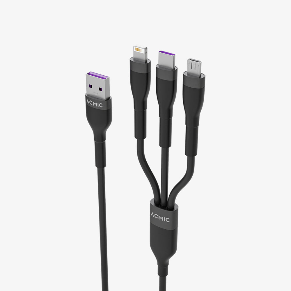 ACMIC UNILINE TRIO Kabel 3 in 1 Kabel Data Fast Charging 66.5W