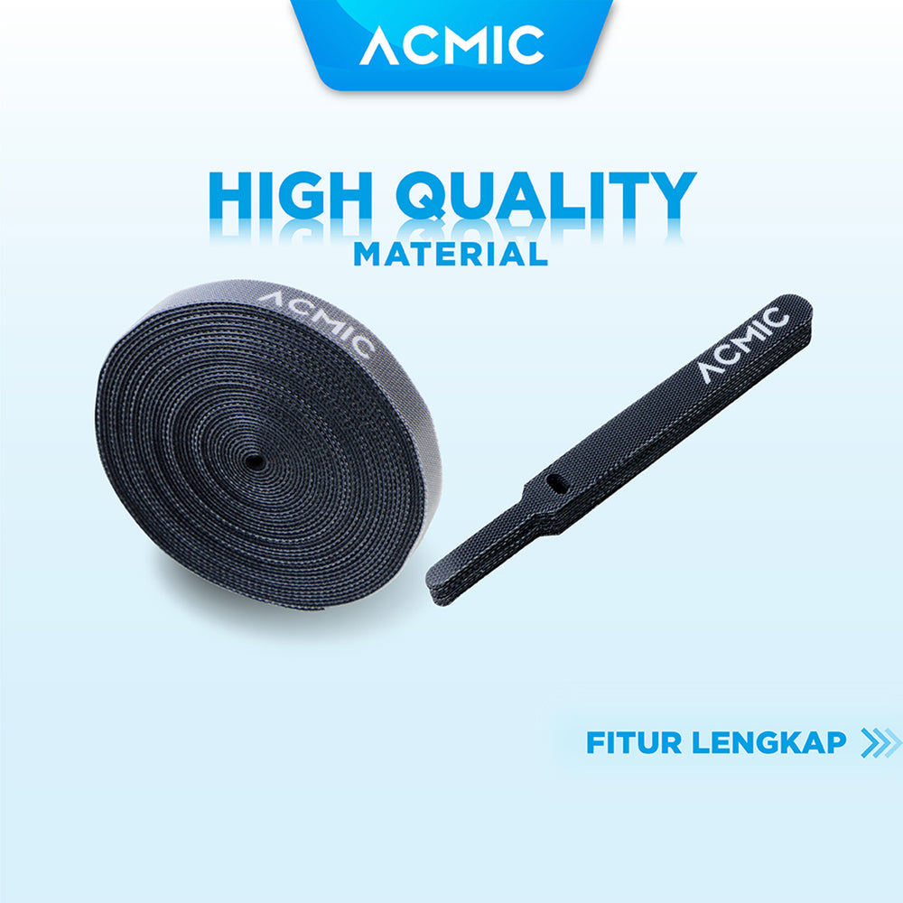 ACMIC VELCRO STRAP CABLE TIE ORGANIZER Pengikat Perekat Kabel Holder