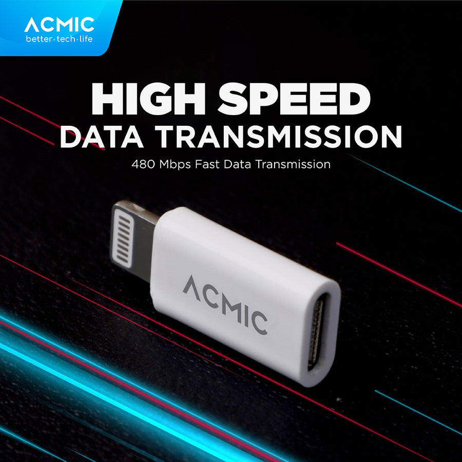 ACMIC USB-C to Lightning Adapter iPhone Converter Connector / Konektor
