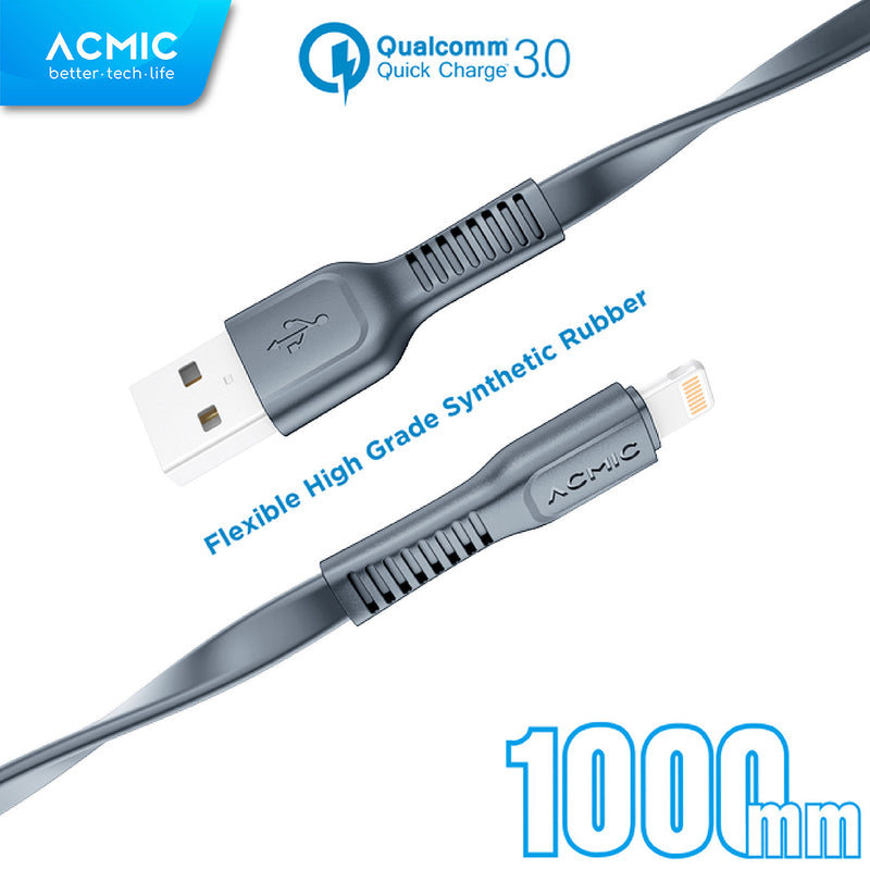 ACMIC CFL100 Kabel Data Charger iPhone Lightning Fast Charging Cable ACMIC CFL100 Kabel Data Charger iPhone Lightning Fast Charging Cable