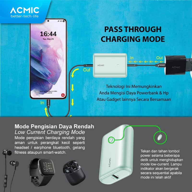 ACMIC MINIMAX 10000mAh Powerbank Mini 22.5W Fast Charging Type C