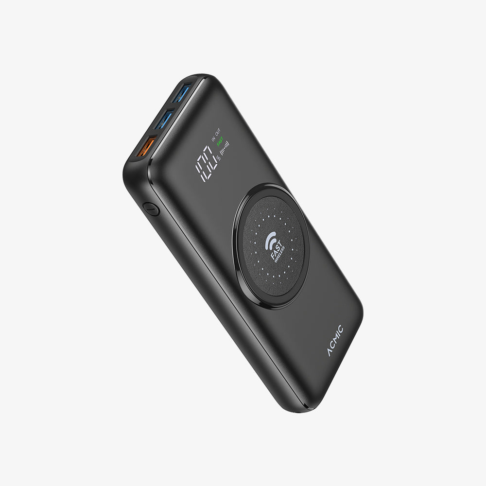 ACMIC W20PRO 20000mAh Powerbank Wireless 22.5W Fast Charging Type C