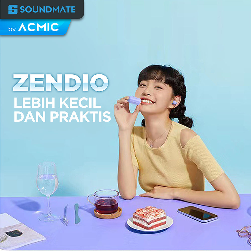 ACMIC ZENDIO MINI TWS Extra Bass Gaming Headset Bluetooth Earphone