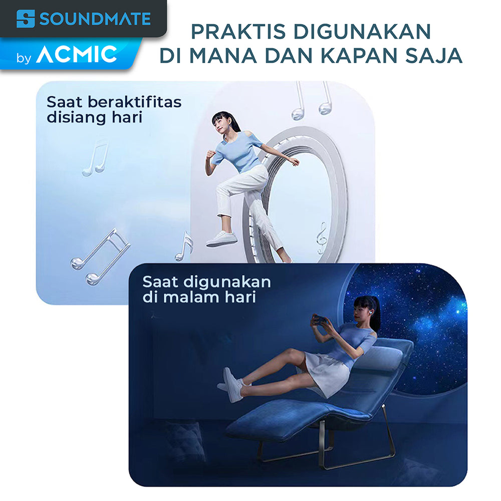 ACMIC ZENDIO MINI TWS Extra Bass Gaming Headset Bluetooth Earphone