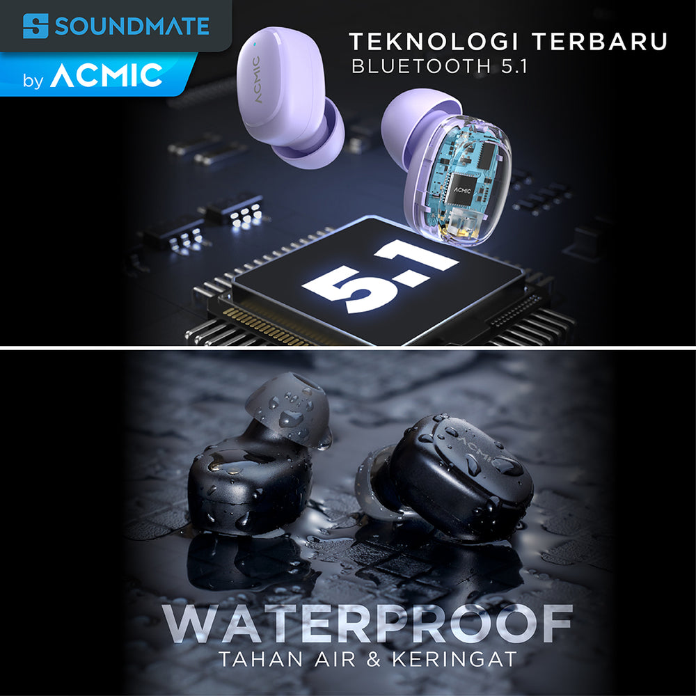 ACMIC ZENDIO MINI TWS Extra Bass Gaming Headset Bluetooth Earphone